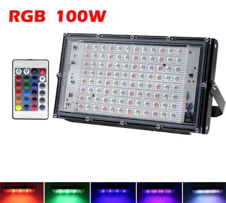 100w RGB PROJEKTÖR 2 ADET – www.seoaydinlatma.com